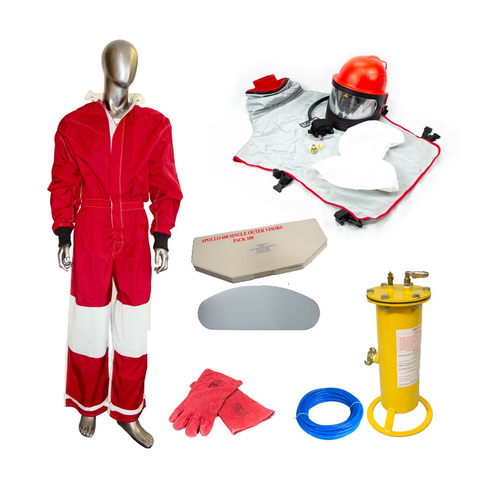 Clemco Apollo 600 Blast Helmet Package - SBS Suit - Blast Spares Direct