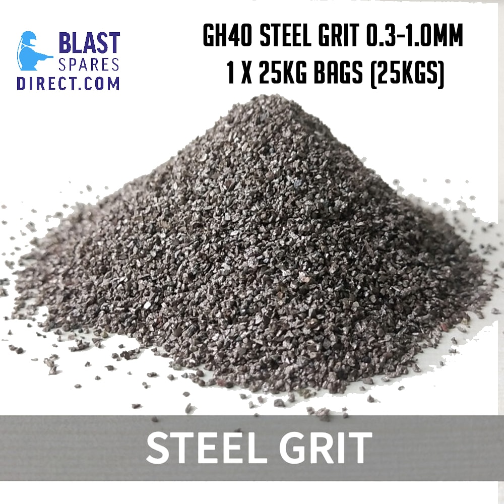 GH40 Steel Grit 0.3-1.0mm 25Kg - Blast Spares Direct