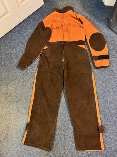 NEW Heavy duty Leather Blast Suit (Large) - Blast Spares Direct